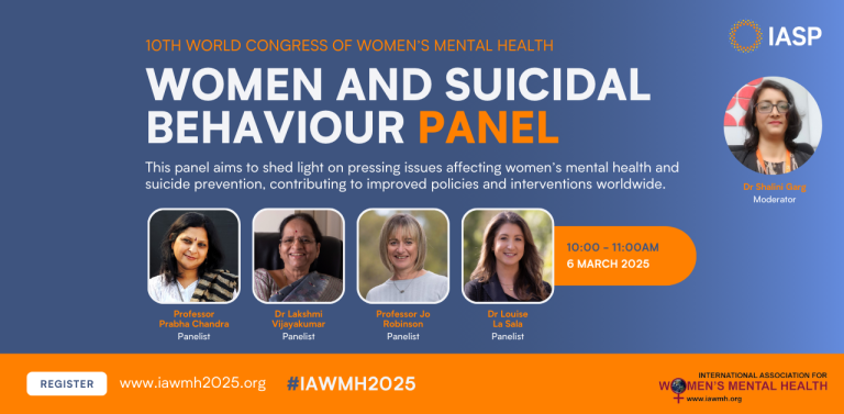 Women and Suicidal Behaviour at the 10th World Congress of Women’s Mental Health - IASP